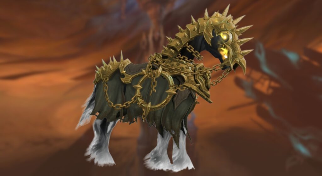 Destrier déchu - Guide monture WoW - Les Goules